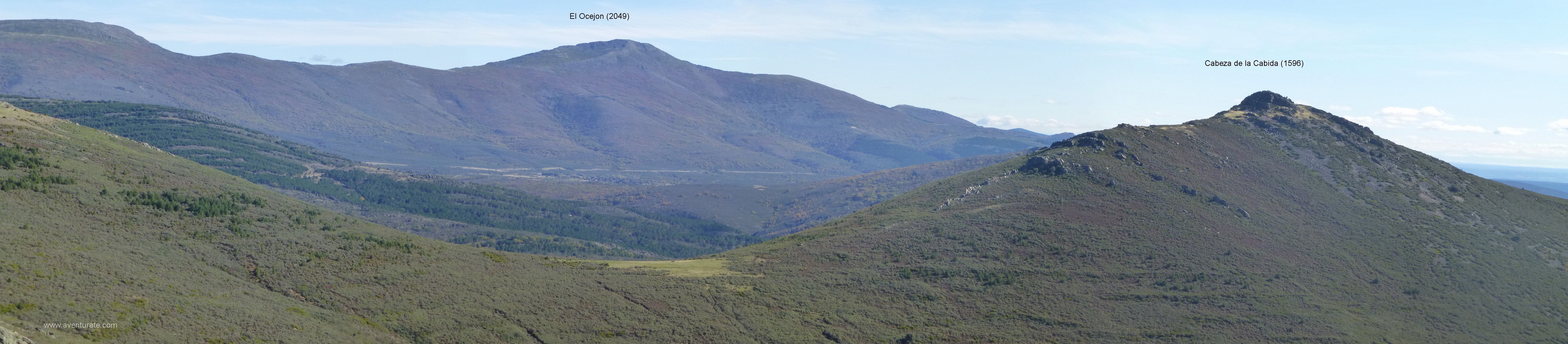 Panoramica Cabeza de La Cabida y Ocejón. - Aventúrate S.L.